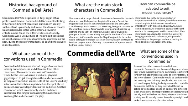 Commedia Dell'Arte Raymond | Genially
