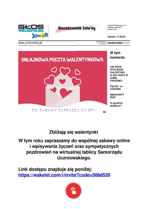 Niecodziennik Szkolny 17 2020/21 | Genially