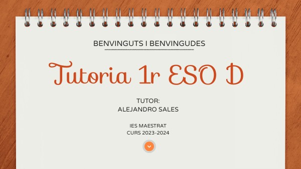 PRESENTACIÓ CURS 2023-2024_1r ESO D | Genially