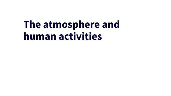 The atmosphere, composition and structure