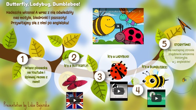 Butterfly, Ladybug, Bumblebee - Bajerska