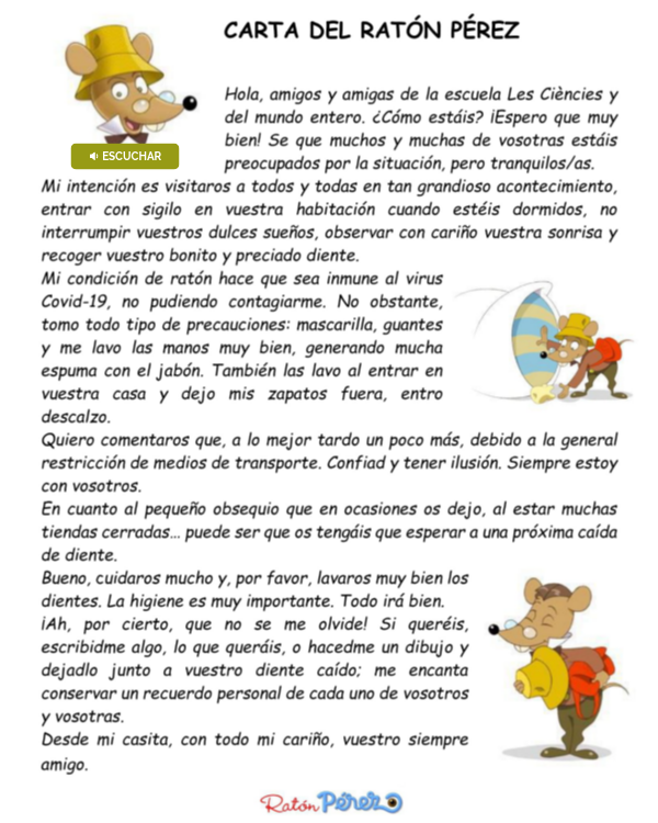 CARTA DEL RATONCITO PÉREZ | Genially