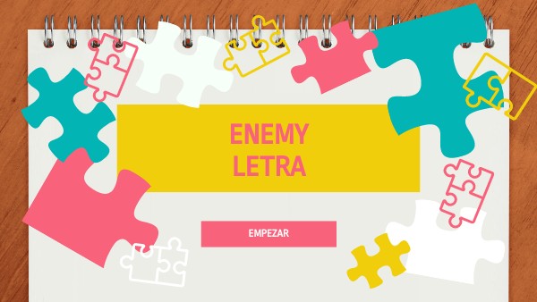 Rompecabezas letra Enemy Imagine Dragons