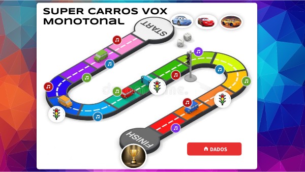 Super carros Vox Monotonal niños