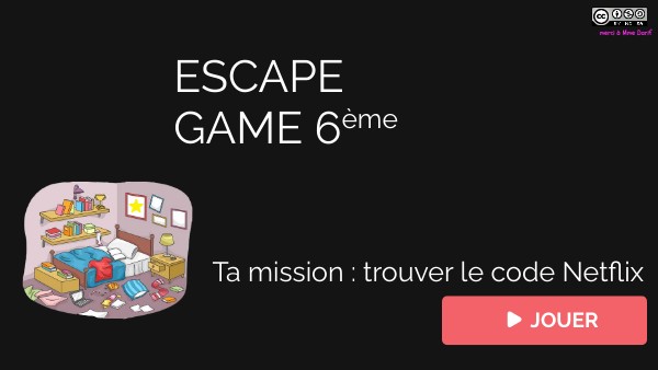 Escape Game 6ème | Genially