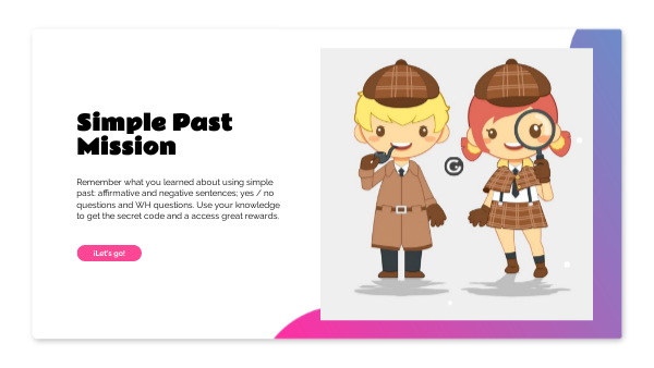 Simple Past Mission | Genially