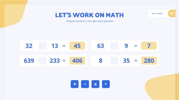 MATH WORK | Genially
