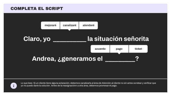 COMPLETA EL SCRIPT