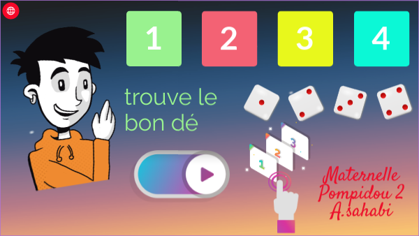 NUMÉRATION associer un nombre avec un dé | Genially