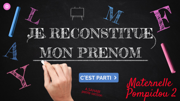 RECONSTITUE TON PRENOM | Genially