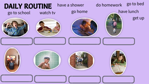 He/ She- daily routine