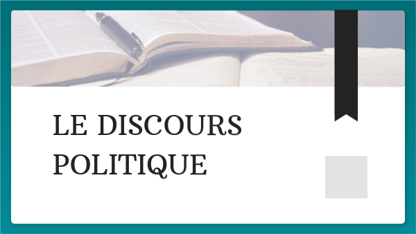 Le discours politique