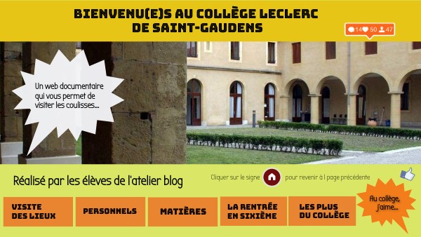 Web documentaire collège Leclerc | Genially