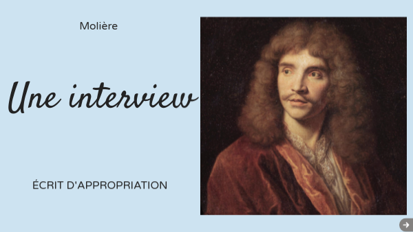 Une interview de Molière