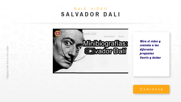 Quiz video Salvador Dalí | Genially