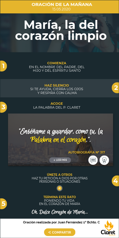 ORACIÓN DE LA MAÑANA 1º Bcto. 15-05-20