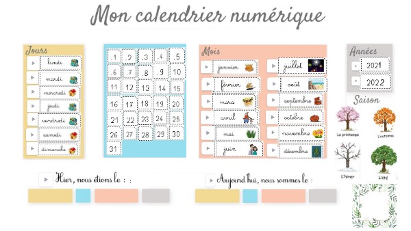 Calendrier | Genially