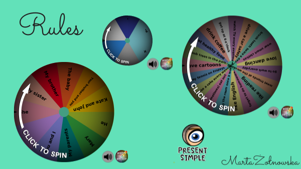 Present simple game | Genially