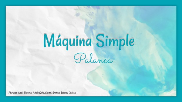 maquina simple | Genially