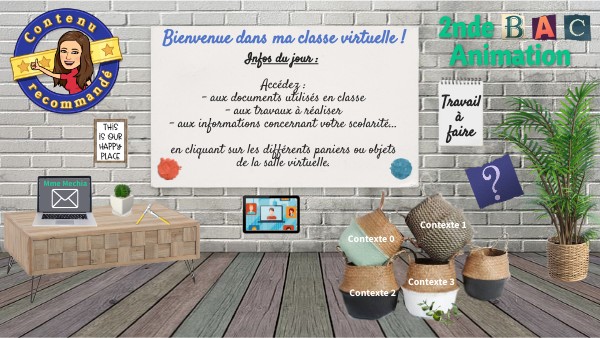 Ma classe virtuelle 2nde Animation | Genially
