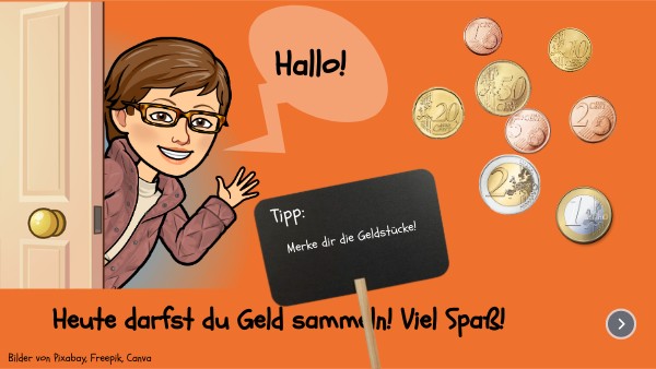 Münzen sammeln Takit | Genially