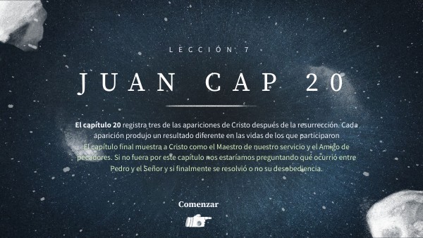 Juan cap 20, Leccion 7