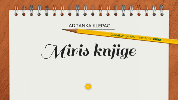 Jadranka Klepac, Miris knjige | Genially