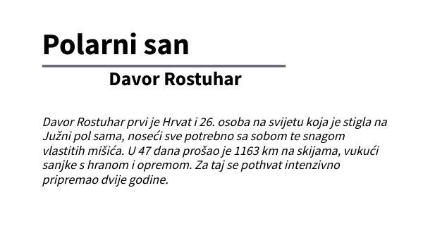 Polarni san, tekst | Genially