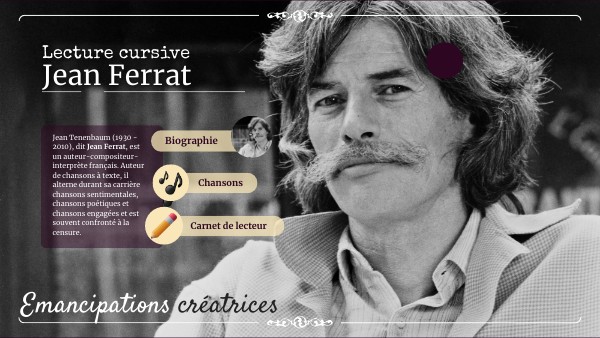 LECTURE CURSIVE : Jean Ferrat | Genially