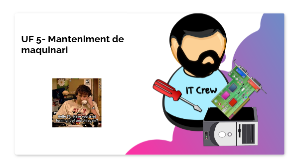 UF5- Manteniment preventiu