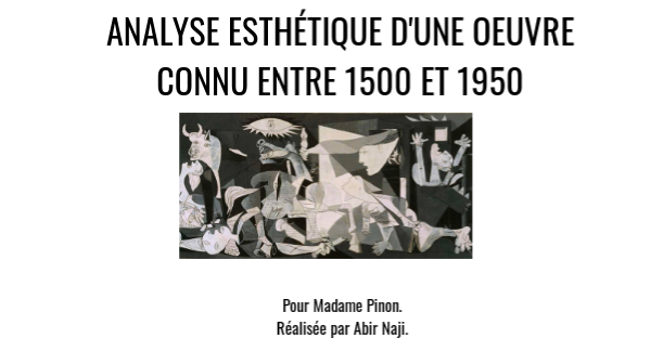 Analyse d'une oeuvre d'art | Genially