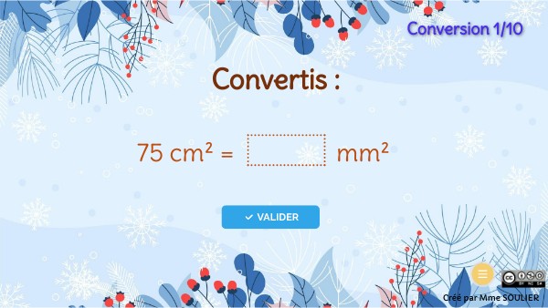 Copie - 3AM - Conversions aire CVerte | Genially