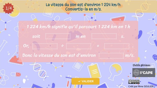 Copie - 3 - Conversions unités grandeurs composées | Genially