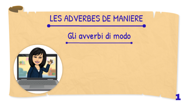 LES ADVERBES DE MANIERE - EL AMRANI Angelica