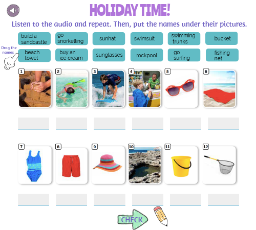 SUMMER VOCABULARY | Genially