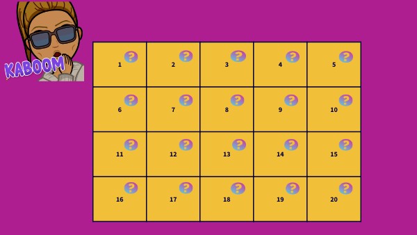 KABOOM - COMPARATIVE AND SUPERLATIVE ADJECTIVES | Genially