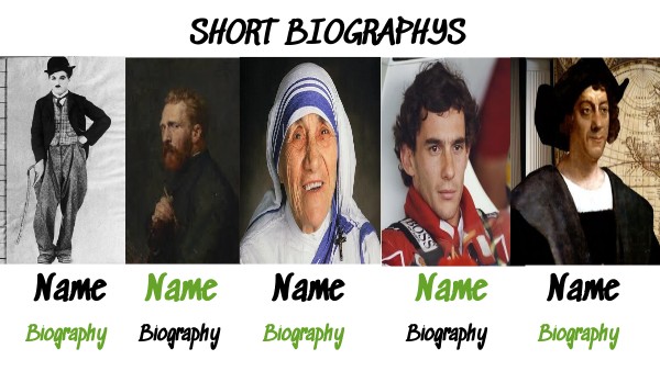 SHORT BIOGRAPHYS | Genially