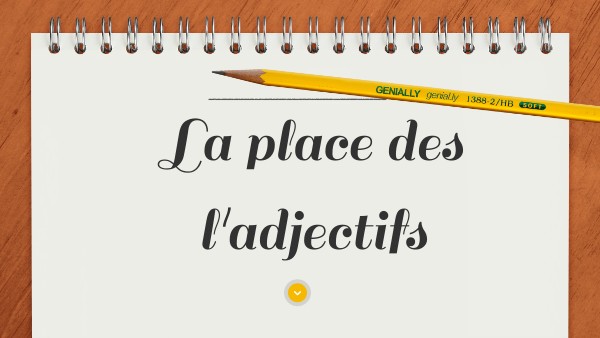 La place des adjectifs