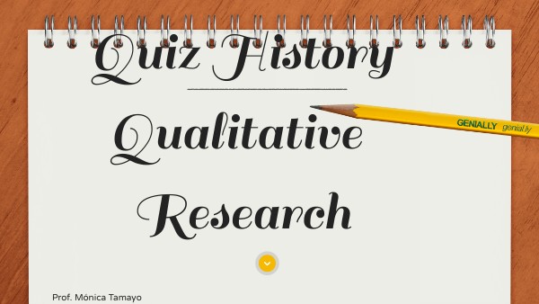 Quiz on History of Qualitative Research | Genially