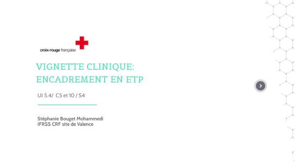 Régulation vignette encadrement ETP | Genially