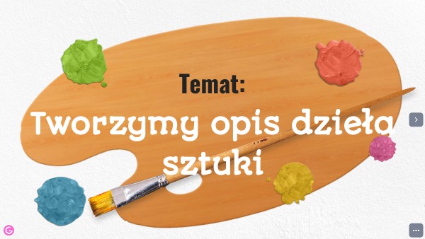 Opis obrazu - zasady