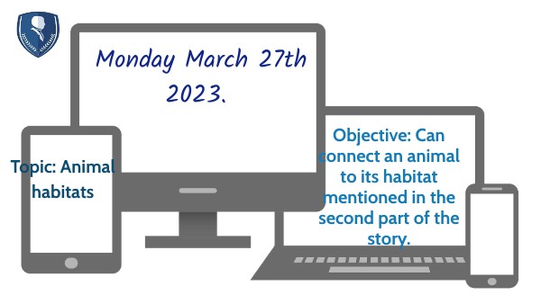 Monday Mar 27 K2 Animals habitat