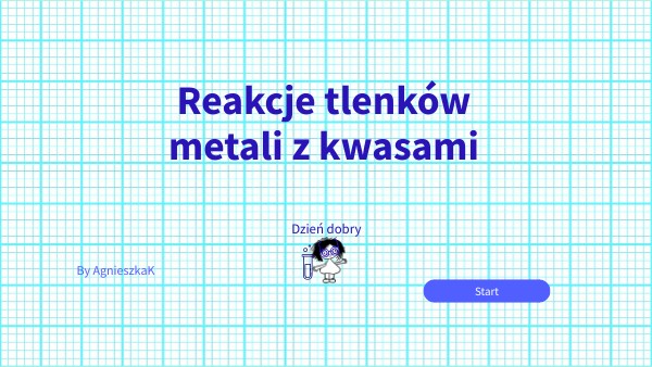 Ch8 Reakcje tlenków metali z kwasami