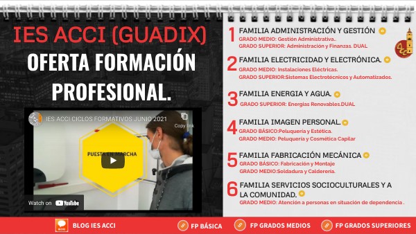 IES ACCI GUADIX.OFERTA FORMACIÓN PROFESIONAL.