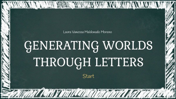 Generating worlds through letters | Genially