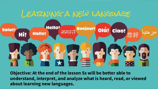 Learning a new language | Genially