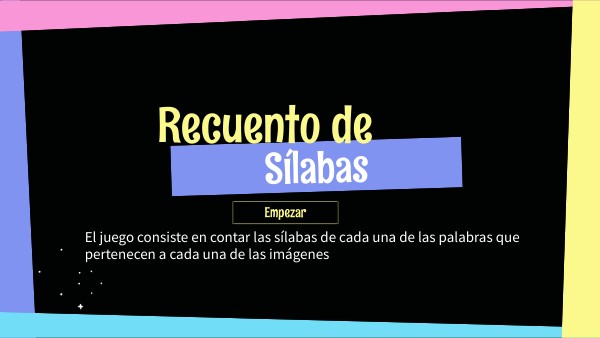 ACTIVIDAD RECUENTO DE SILABAS | Genially