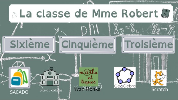 La classe de Mme Robert | Genially