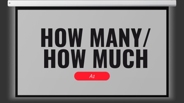 How many, How much. A1