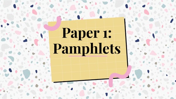 PAPER 1: PAMPHLET | Genially